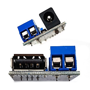 DEVMO 2Pcs 12v to 5v 5A Converter Step-Down Power Supply 24V / 12V to 5V 5A Voltage Regulator DC 9V-36V Step-Down to DC 5V-5.3V 3.5-6A Volt Transformer