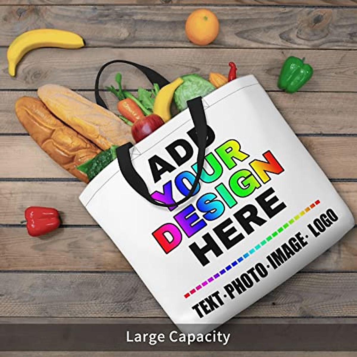 Custom Tote Bags Add Your Logo/Text/Image/Photo Personalized Tote Bags Custom Bags Personalized Bags Custom Handbag For Women Personalized Handbag