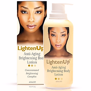 LightenUp Anti-Aging Body Lotion 400ml - Brightening Body Lotion with Argan Oil and Shea Butter
