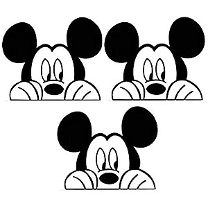 Cartoon Mouse Decal Sticker Peeking Light Switch Decals Car SUV Kids Room Vinyl Wall Decals Compatible Laptop Windows pad Phone