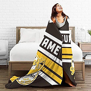 Rgubvui Custom Blanket Baseball City Blankets Personalized Fleece Throw Blankets Name Number Fans Gifts