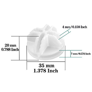 30Pcs Wire Cube Connectors Plastic Storage Cube Connectors, Wire Grid Cube Organizer Connector for Modular Closet Storage Organizer and Wire Shelving, White