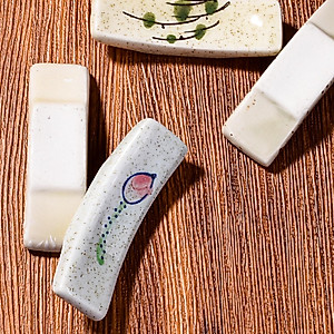 Japanese Style set of 4pcs Ceramic Chopstick Stand Rest Tableware Kitchen Tools