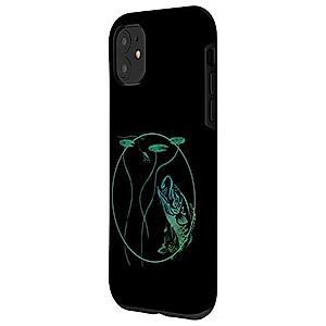 iPhone 11 Bass Fishing Bass Rising Lilly Pad Largemouth Bass Case