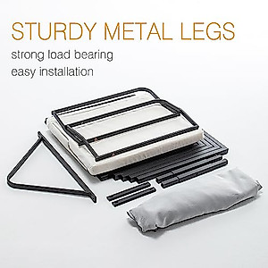 SDADI 51" Loveseat Sofa Couch for Living Room, Love Seats 2-Seater Furniture w/Metal Legs for Compact Small Space, Deep Seated Comfy Sofa for Apartment, Bedroom, Dorm, Office (Blue)