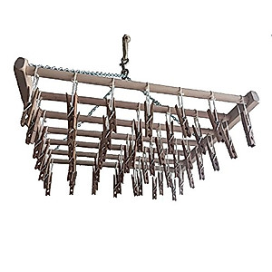 Saving Shepherd Hanging Laundry Drying Rack 49 Clothes Pins