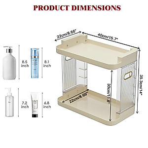 Bathroom Organizer Countertop,Counter Organizer for Bedroom,Makeup Skincare Organizer Perfume Tray,Multi-Purpose Vanity Shelf Organizer