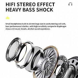 New Trending Electronics RGB Game TWS Headset Type-c Earphones Earbud & in-Ear Headphones for Game and Music (White)