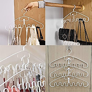 Wave Pattern Stackable Hanger, 5/10 Pack Multifunctional Magic Wave Pattern Plastic Hangers, Non Slip Stackable Space Saver (10Pcs)