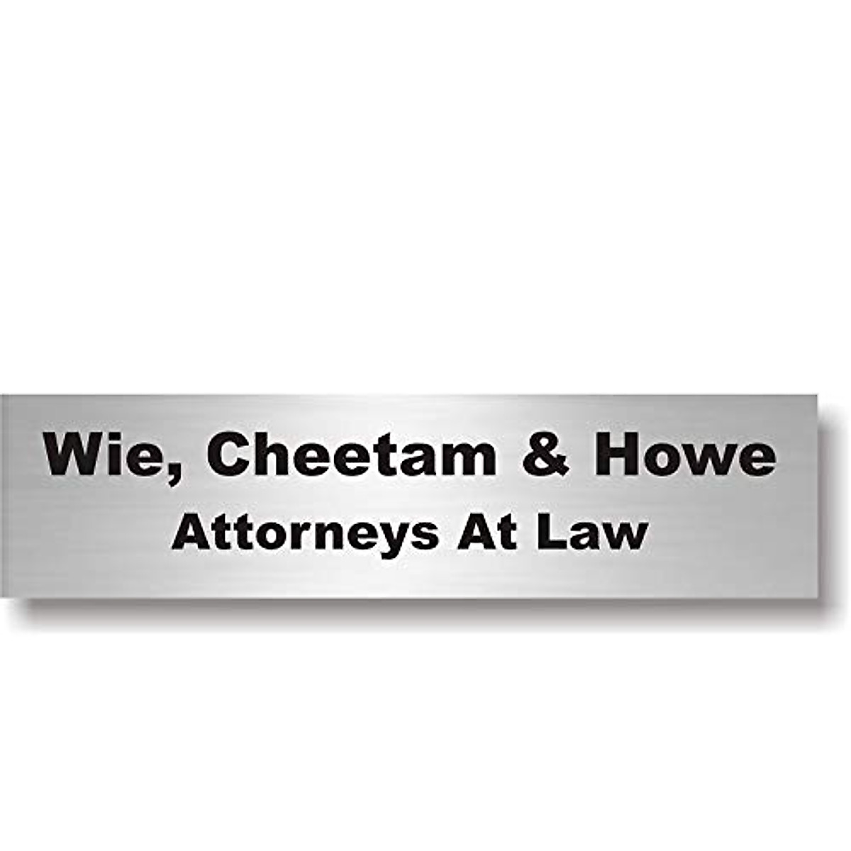 Lasercrafting Office Desk Name Plate or Door Sign 2x8 - Laser Engraved Signage from UV rated material. Color and font options to suit your style.