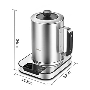 iMiGoo Intelligent Coffee Percolator 24OZ- Tea Maker - Double Layer Stainless Steel Electric Kettle 1000ML MG-W03A