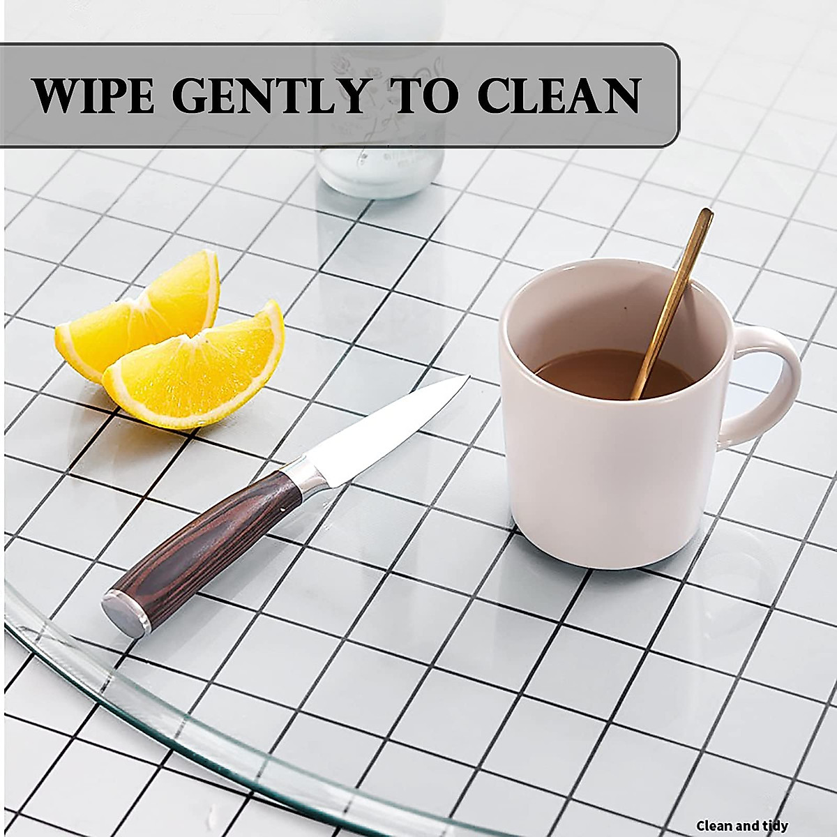 Lazy Susan,Tempered Glass Rotating Tray Tempered Glass Round Turntable Rotating Serving Tray Tempered Glass Lazy Susan for Dining Table Rotating Tray Glass Serving Plate (31 inch)