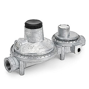 Stanbroil Vertical Two Stage Propane Regulator with 3/8" Female NPT Outlet and 1/4" Female NPT Inlet for Propane Tank