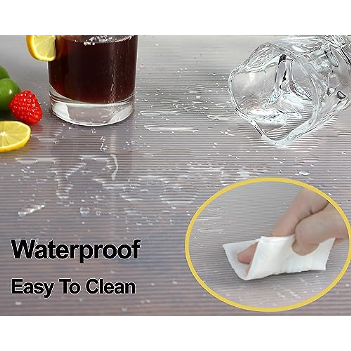 Shelf Liners for Kitchen Cabinets Non Slip 11 Inch Wide X 20 Ft Non Adhesive Drawer Liner Waterproof Clear Cabinet Liner Oil Proof Shelves Liner for Refrigerator Cupboard Pantry Closet Bathroom