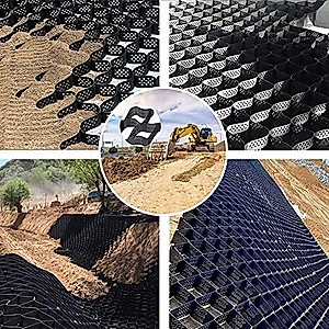 YXXSDP Garden Gravel Ground Grid Stabilizer, 2" Depth Honeycomb Geocells Geo Grid Soil Stabilizer, for Patio Walkway Shed Base (Size : 1x3m/3.3x9.8ft)