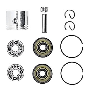 Piston Kit, Chainsaw Accessories High Accuracy Watertight for Poulan 220 221 260 1950 2150 2250 2450 2550 for Garden Accessories