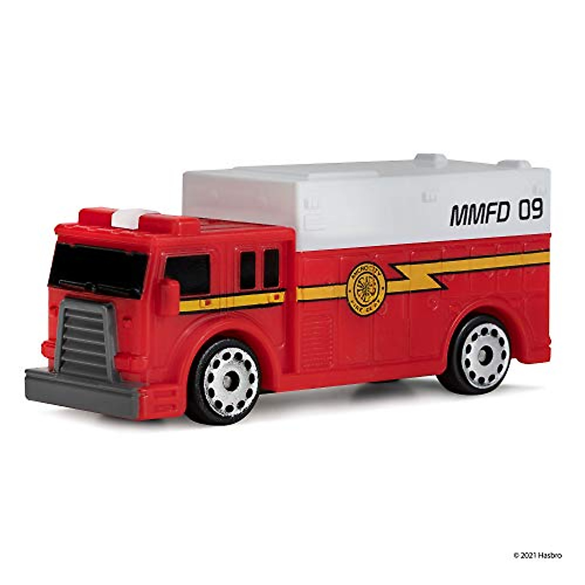 Micro Machines Fire and Rescue Cargo Transporter Plane - Features Vehicle Hatch, Retractable Hook, Cargo Doors, and Exclusive Vehicle - Collect Them All - Amazon Exclusive