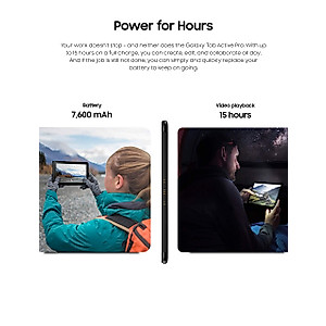 Samsung Galaxy Tab Active PRO 10.1in 64GB WiFi Water-Resistant SM-T540NZKAXAR (Renewed)