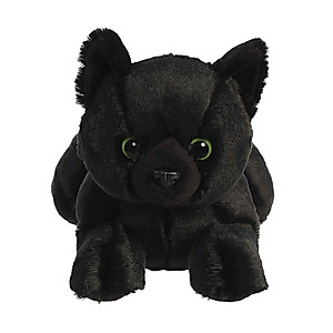 Aurora® Adorable Flopsie™ Twilight Cat™ Stuffed Animal - Playful Ease - Timeless Companions - Black 12 Inches