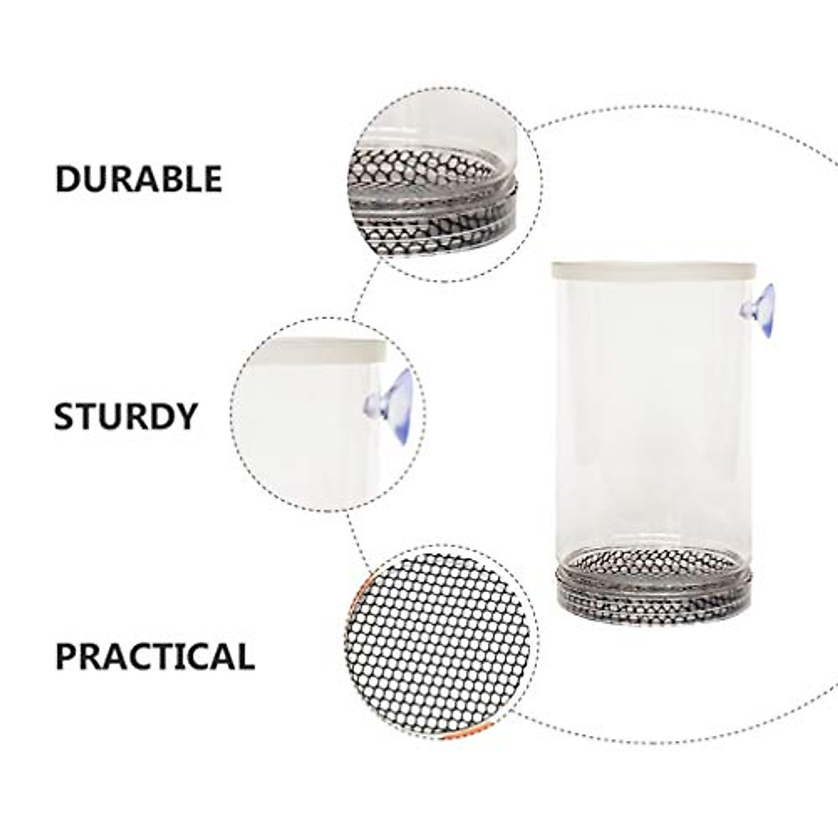 balacoo Net Breeding Box Aquarium Fish Hatchery Isolation Net Aquarium Fish Breeder Tank Isolation Hatching Net Fish Hatchery Breeder Box Aquarium Separation Net