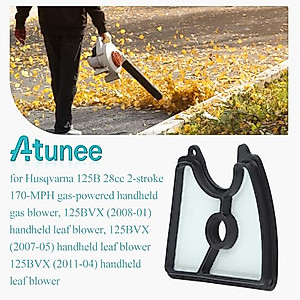 Atunee 545112101 Air Filter for Husqvarna 125B 125BVX 125BX Leaf Blower Compatible with Jonsered B2126 BV2126 Blower