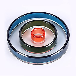 Round Candlestick Silicone Mold Gypsum Plaster Mold Lipstick Holder Tray Mold for DIY Jewelry Organizer Home Craft Decor