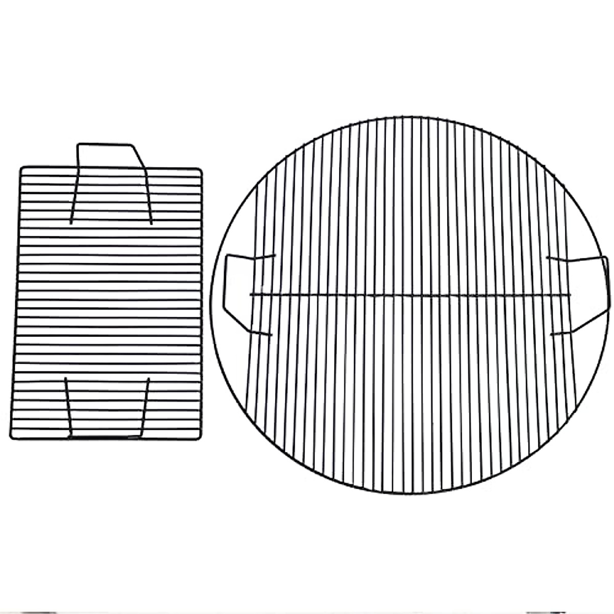 Sunnydaze Dual Campfire Steel Cooking Grill Grate Swivel System - Outdoor Adjustable Fire Pit BBQ Grilling Accessory Set with Stand - Ground Stake with 2 Swing Grates