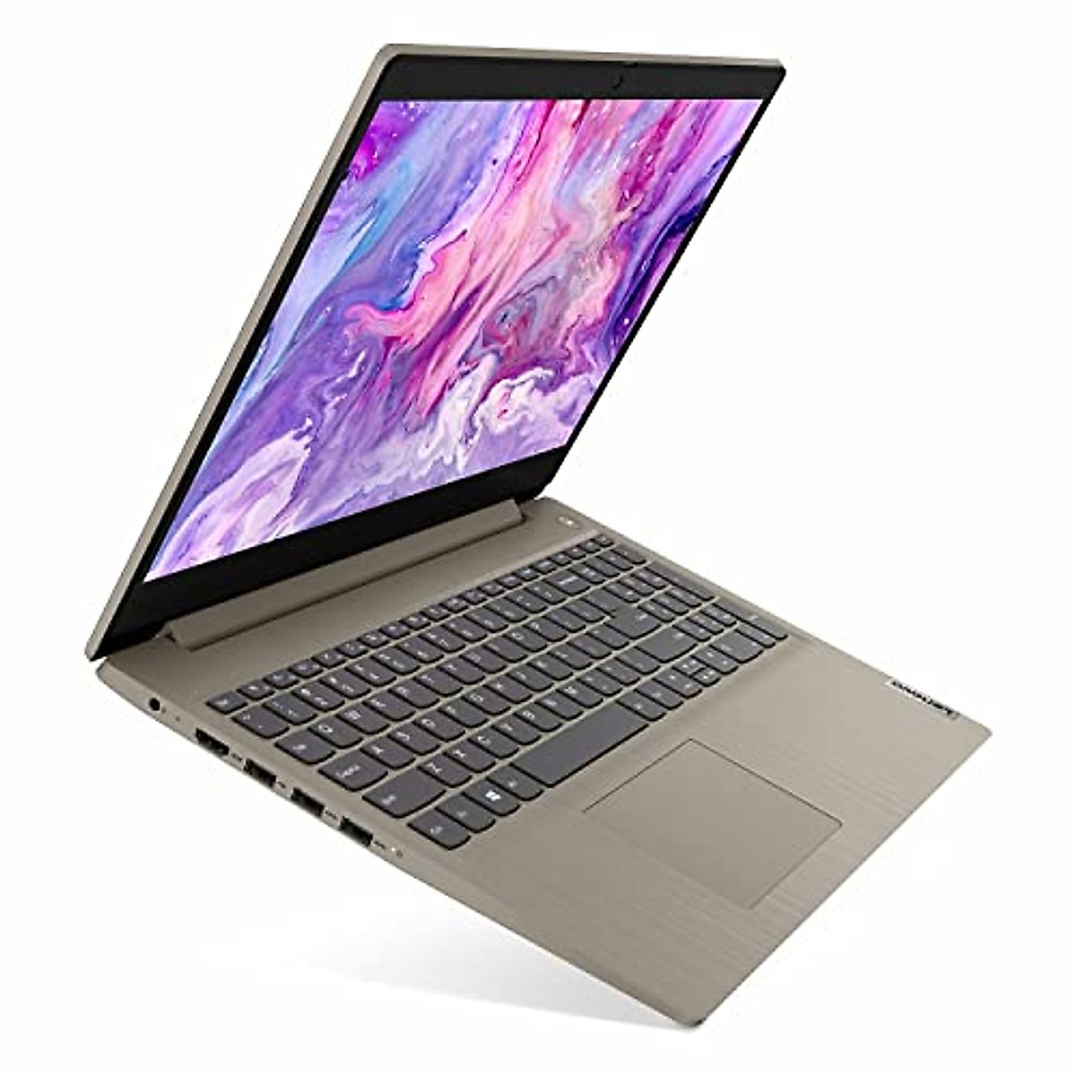 Lenovo IdeaPad 3i 15.6" FHD Laptop, Core i3-1115G4 up to 4.10 GHz, 8GB DDR4 RAM, 512GB PCIe SSD, HDMI, USB, Keypad, SD Card Reader, FP Reader, Almond, Win 11