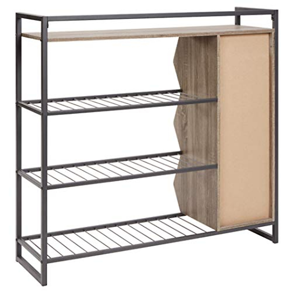 Signature Design by Ashley Maccanet Shoe Rack with Storage Cubbies, Brown