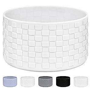 VIKIZUES Water Bottle Boot, Compatible with Hydro Flask and Others, Anti-Slip Bottom Silicone Sleeve Cover with Checkered Texture, Fits 32-40 oz Water Bottler