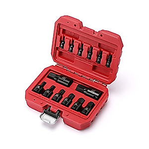 MIXPOWER 14-Piece Dr. Bit Socket Set, 2.5mm to 19mm, 1/4", 3/8" and 1/2" Drive, Cr-Mo Impact Grade, Metric, Hex Bit Socket