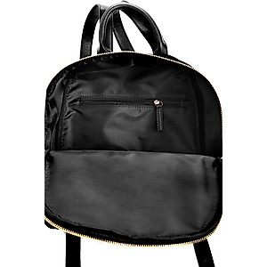TrendsBlue Premium Black Velvet Casual Travel Backpack Shoulder Bag