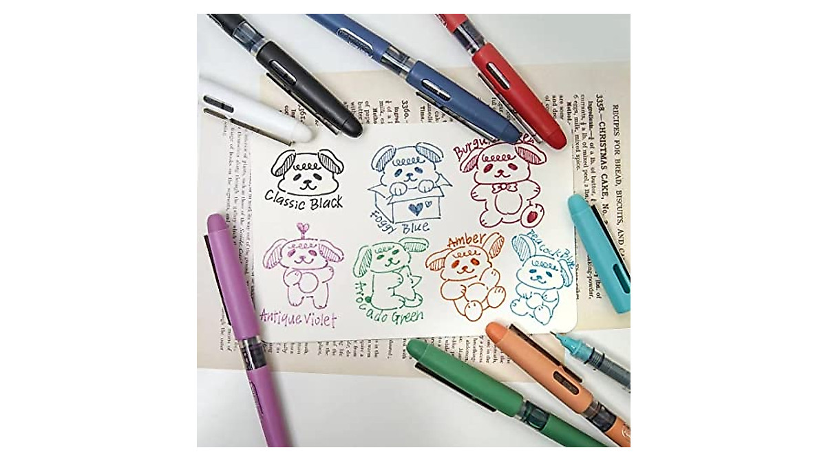 Writech Liquid Ink Rollerball Pens - 8 Assorted Colors for Precise Writing