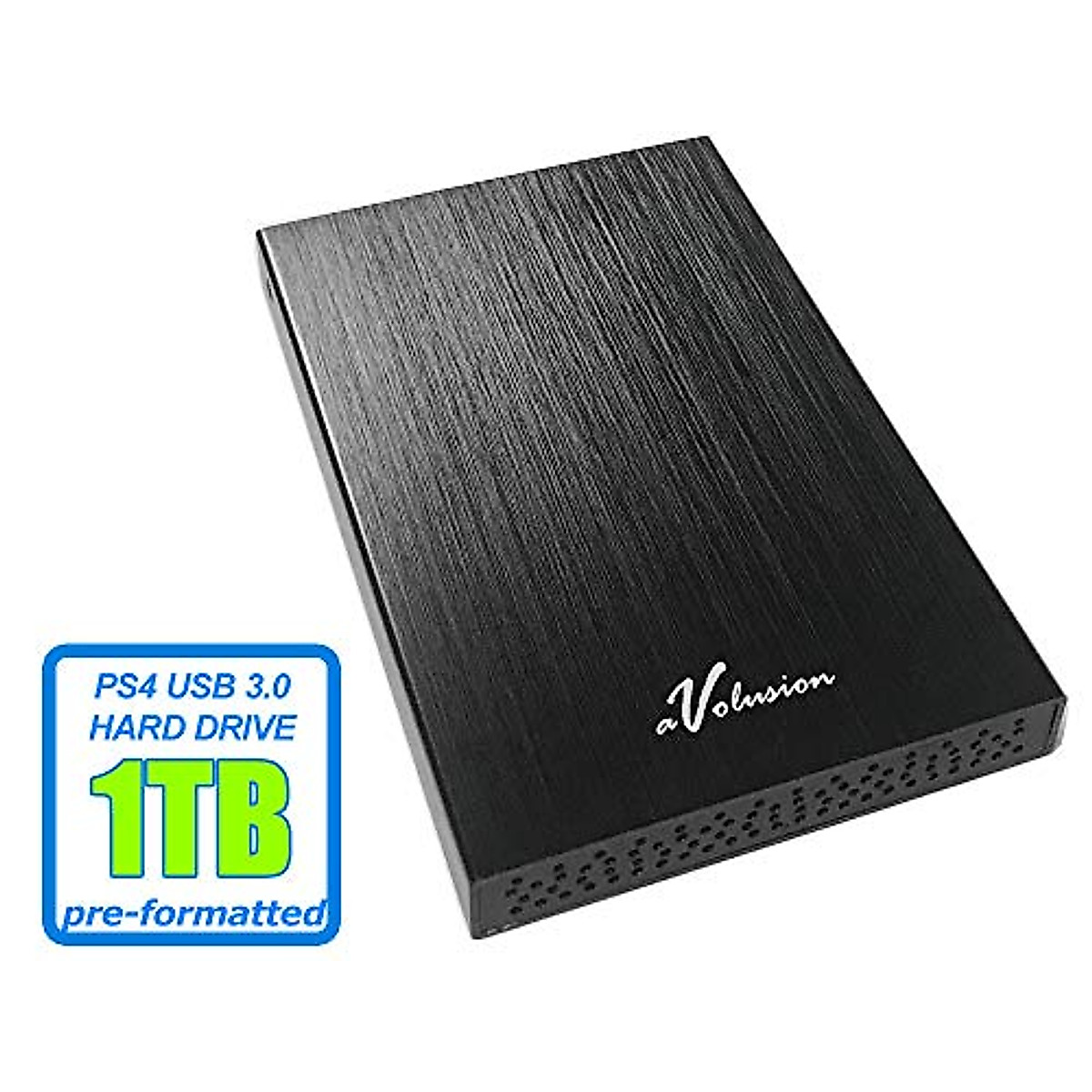 Avolusion HD250U3 1TB USB 3.0 Portable External Gaming Hard Drive (for PS4, Pre-Formatted) - 2 Year Warranty