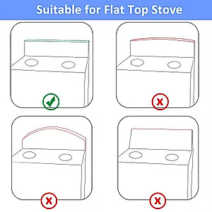 FUMAX Spice Rack Organizer over the Stove, 2pcs 15" Kitchen Stove Top Shelf, Rustproof Stainless Steel & Anti-tipping Edges, Compatible with Most Flat Top Stoves for Kitchen Organization