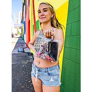 AOCINA Clear Crossbody Purse Bag, PGA Stadium Aprroved Clear Handbags for Work, Concerts, Sports Events(clear-horizontal)