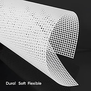 Caydo 4 Pieces 7 Count Plastic Mesh Canvas Sheets for Embroidery, Acrylic Yarn Crafting, Knit Crochet Projects and Make Aquarium Dividers (10.5 X 13.5 Inch)