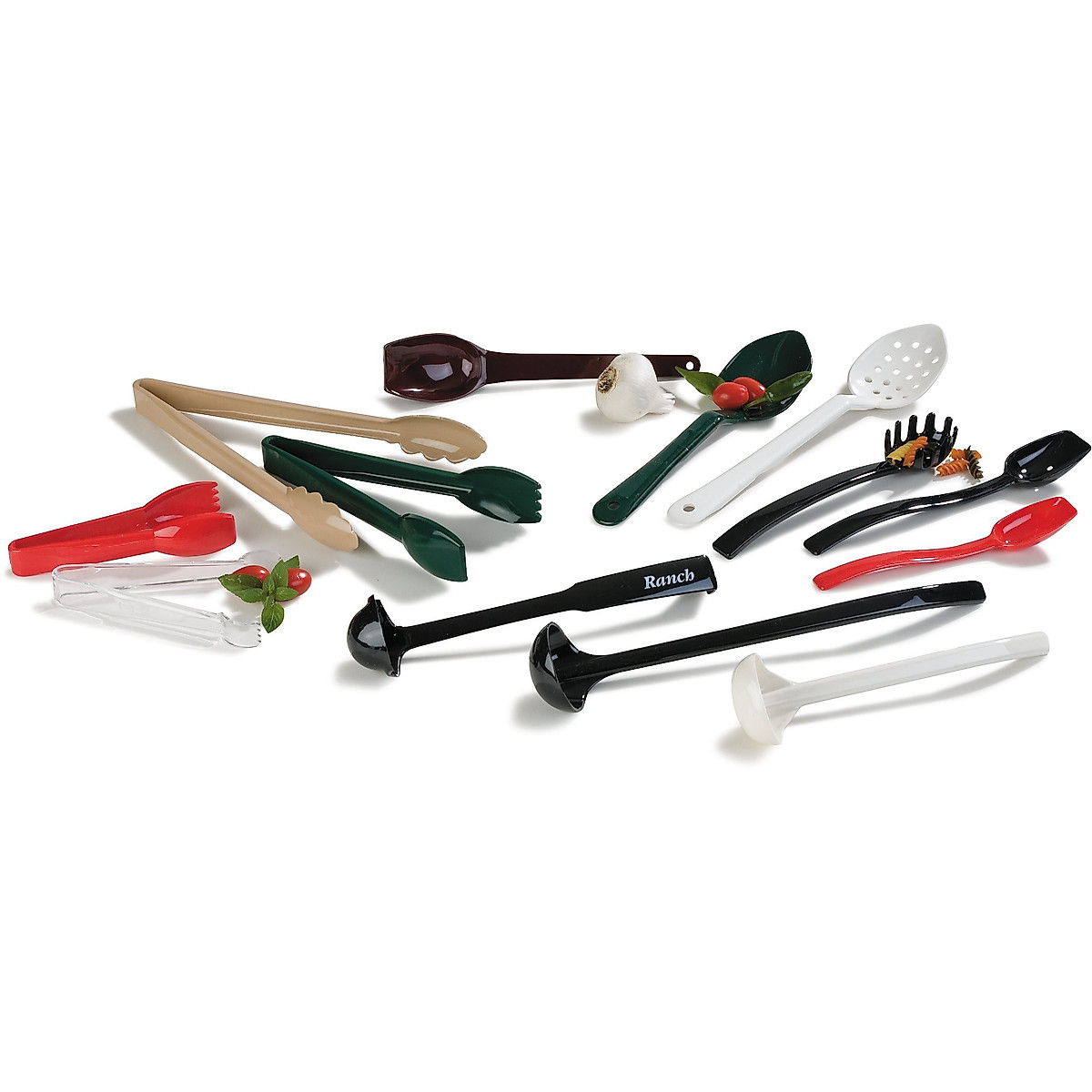 Carlisle FoodService Products 441003 Serving Spoons, 11-Inch, Polycarbonate, Black (Case of 12)