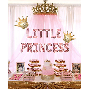 JeVenis Little Princess Baby Shower Decoration - Princess Balloon & Party Supplies for Birthday & Kids' Party