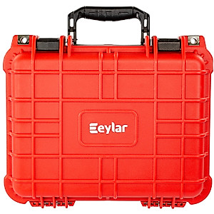 Eylar Protective Hard Camera Case Water & Shock Proof w/Foam TSA Approved 13.37 Inch 11.62 Inch 6 Inch Red