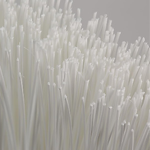 SPARTA 41083EC01 Plastic Color Coded Broom, Unflagged Bristles, Long Broom With Angled Head For Small Debris Cleaning, 56 Inches, Brown