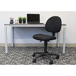 Boss Office Products Nylon Black Boss Office Deluxe Posture Chair, 25" W x 25" D x 35-40" H
