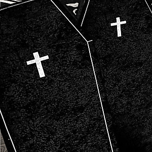 Generic Coffin Bath Mat Halloween Rug - Black Gothic Home Decor for Bathroom Bedroom Kitchen Room, Coffins Halloween Door Mat, Horror Gothic Gift Spooky Gifts Gothic Rugs Spooky Gift (B)