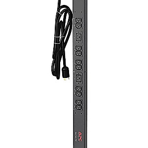 APC Rack Mount PDU, Basic 200V-240V/30A, (24) Outlets, 0U Vertical Rackmount (AP7541)