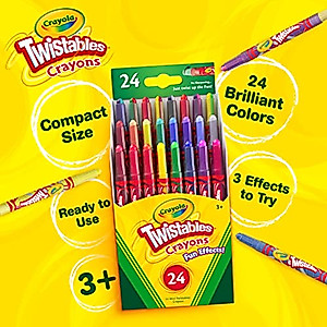 Crayola Twistables Crayons, Fun Effects, Gift for Kids, 24 Count