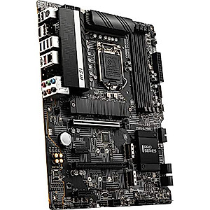 MSI Z590-A PRO ProSeries Motherboard (ATX, 11th/10th Gen Intel Core, LGA 1200 Socket, DDR4, PCIe 4, M.2 Slots, USB 3.2 Gen 2, 2.5G LAN, DP/HDMI)
