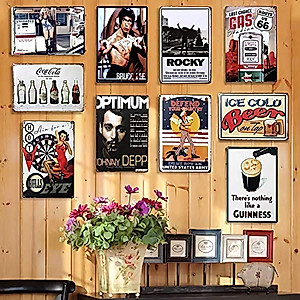 Eeypy Retro Metal tin Sign a Girl who Loves Cats, Birthday and Christmas, Art Print 8x12 inch