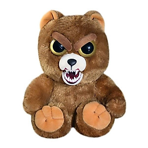 Feisty Pets Sir Growls-A-Lot- Plush Stuffed Bear that Turns Feisty with a Squeeze, 8.5"