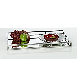 Pizzaz Beautiful Rectangular,Vanity Mirror Tray 12x12x2