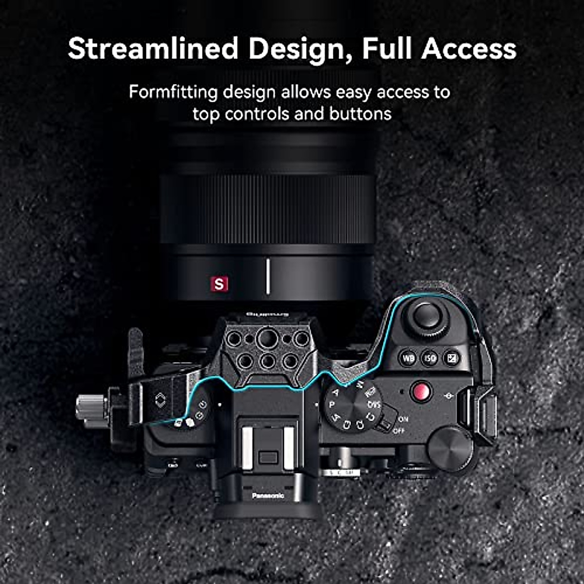 SmallRig S5 II Cage S5 IIX Cage for Panasonic LUMIX S5 II / S5 IIX with Built-in Quick-Release Plate for Arca-Swiss - 4023